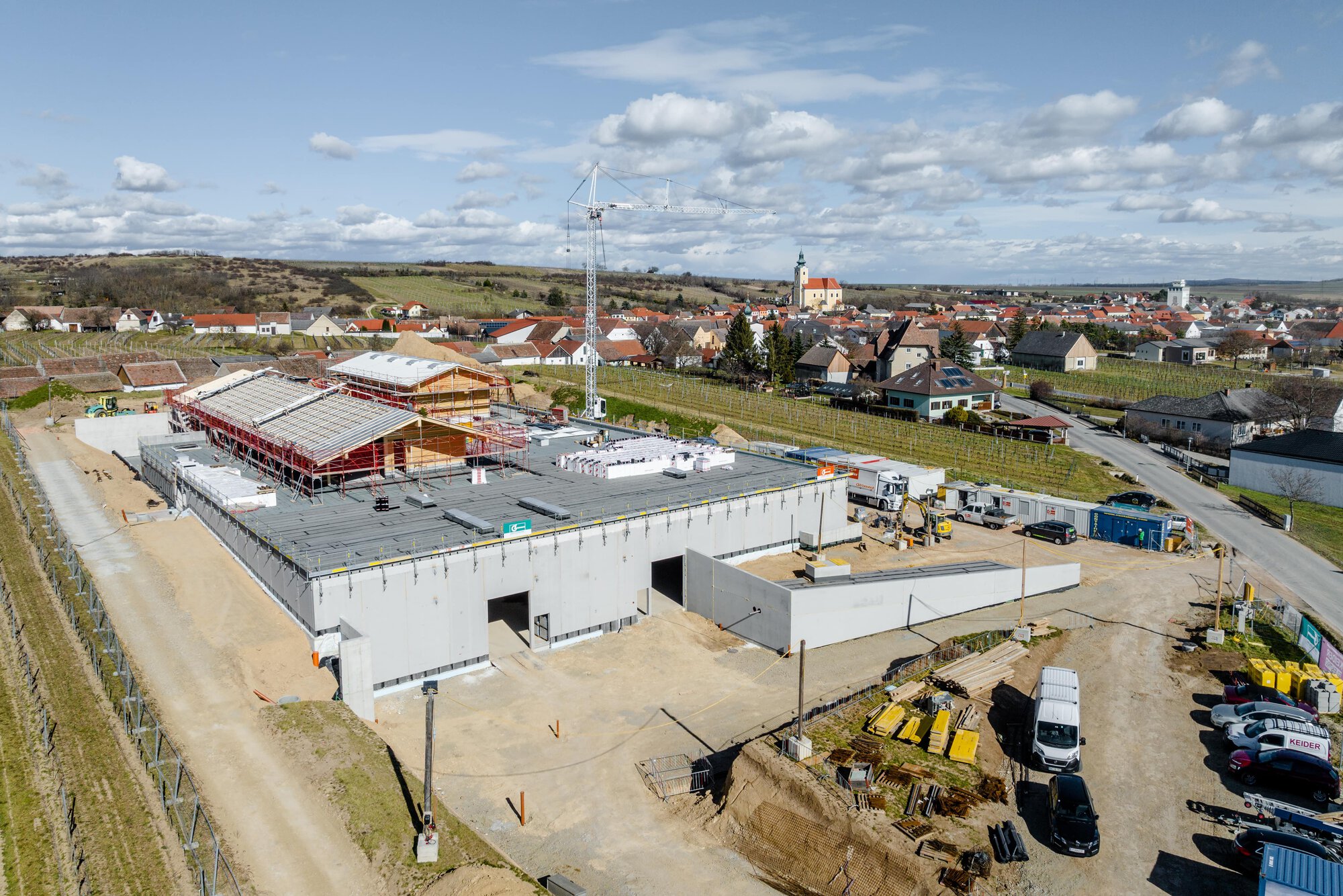 Unsere Projekte: Neubau Weingut Gruber in Röschitz | Leyrer+Graf